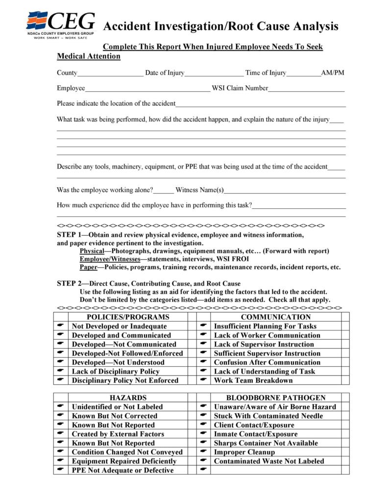 40+ Effective Root Cause Analysis Templates, Forms & Examples