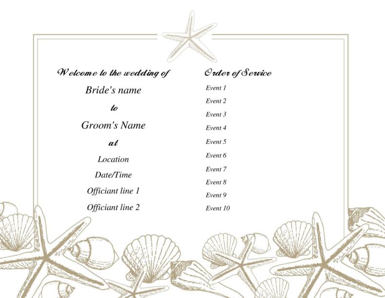 41 Printable Wedding Program Examples & Templates