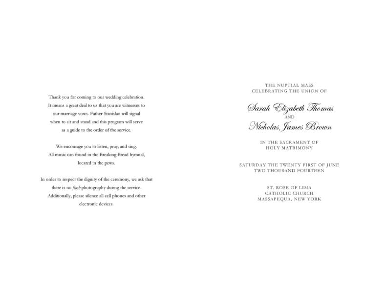 41 Printable Wedding Program Examples & Templates