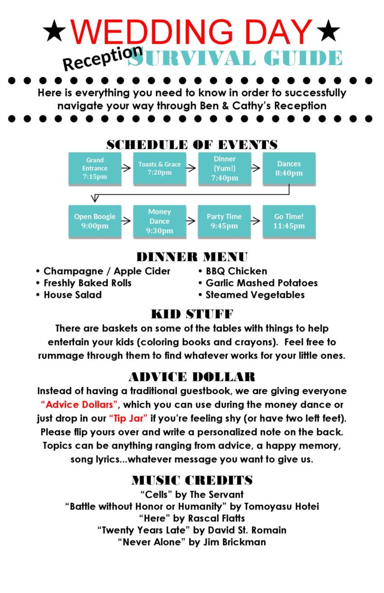 37 Printable Wedding Program Examples & Templates ᐅ TemplateLab