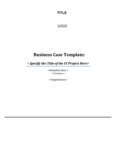 30+ Simple Business Case Templates & Examples ᐅ TemplateLab