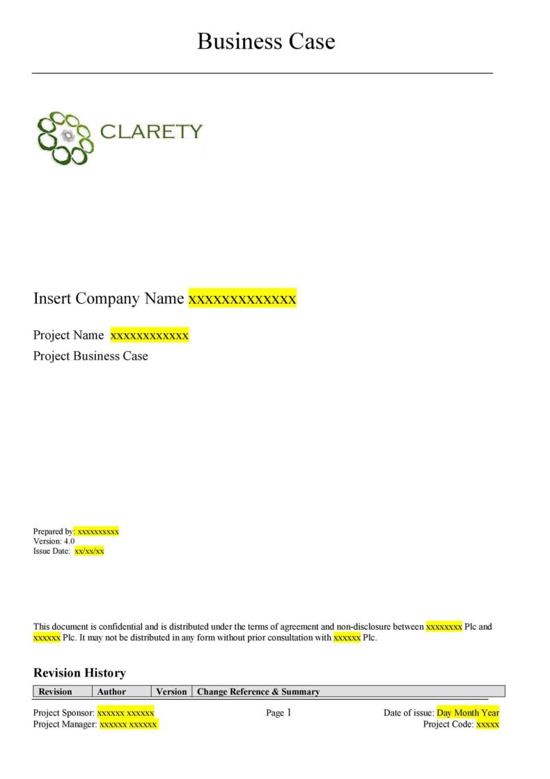 30+ Simple Business Case Templates & Examples ᐅ TemplateLab
