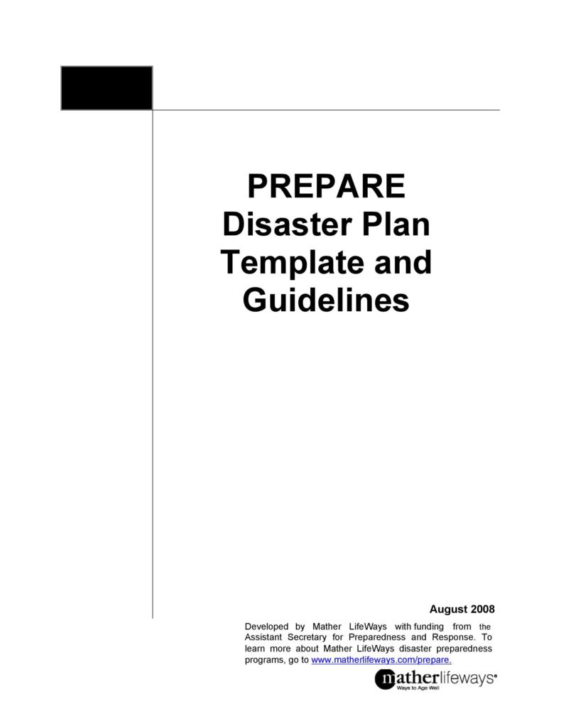 52 Effective Disaster Recovery Plan Templates [DRP] ᐅ TemplateLab