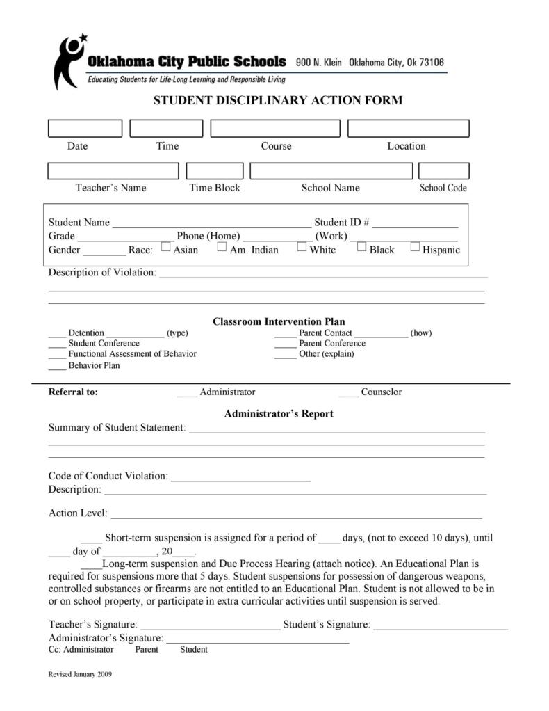 40 Employee Disciplinary Action Forms ᐅ TemplateLab