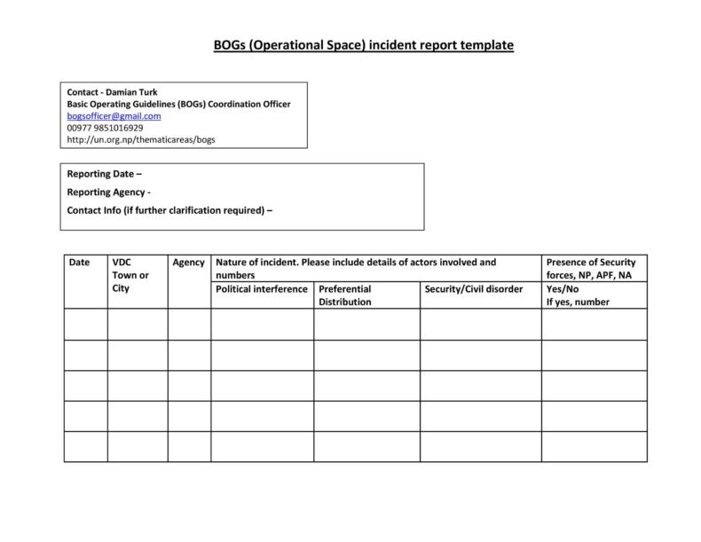 60+ Incident Report Template [Employee, Police, Generic] ᐅ TemplateLab