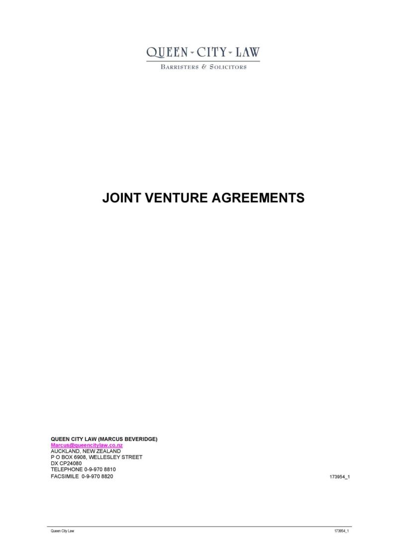 53 Simple Joint Venture Agreement Templates [PDF, DOC] ᐅ TemplateLab