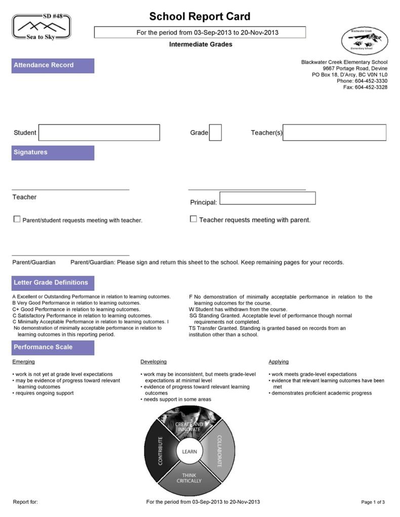 30+ Real & Fake Report Card Templates [Homeschool, High School...]