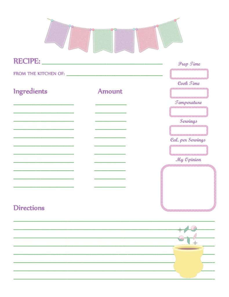42 Perfect Cookbook Templates [+Recipe Book & Recipe Cards]