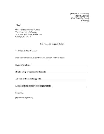 40+ Proven Letter of Support Templates [Financial, for Grant...]