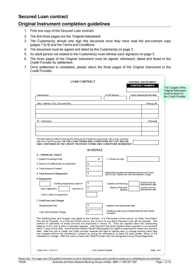 40+ Simple Loan Agreement Templates [FREE] ᐅ TemplateLab