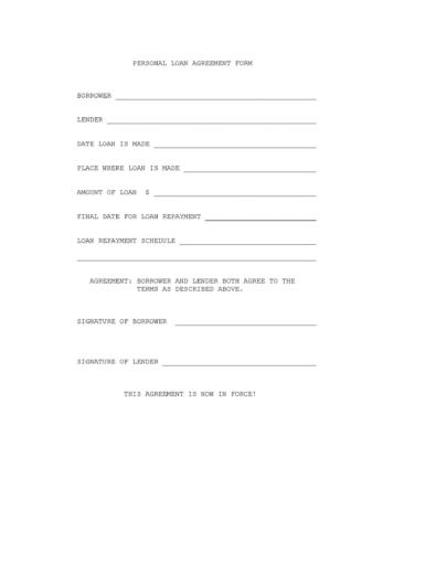 40+ Simple Loan Agreement Templates [FREE] ᐅ TemplateLab