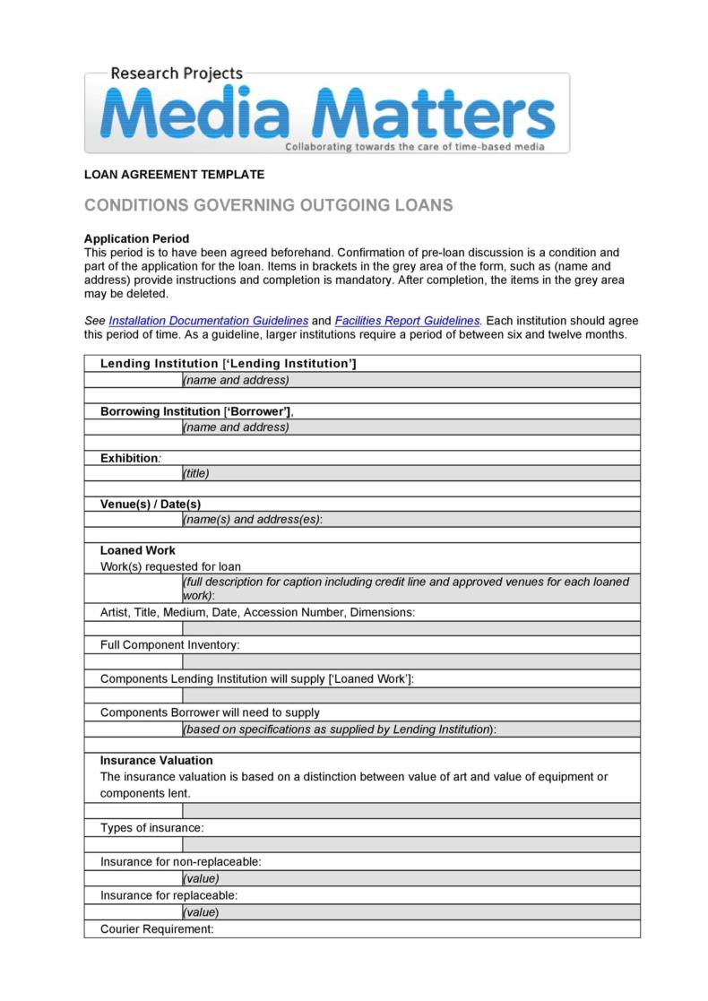 40+ Simple Loan Agreement Templates [FREE] ᐅ TemplateLab