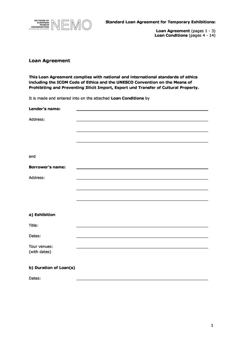 40+ Simple Loan Agreement Templates [FREE] ᐅ TemplateLab