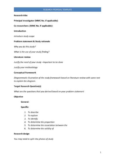 Choose from 40 Research Proposal Templates & Examples. 100% Free