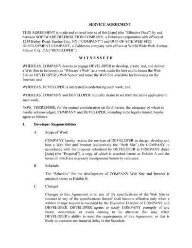 50+ Professional Service Agreement Templates & Contracts