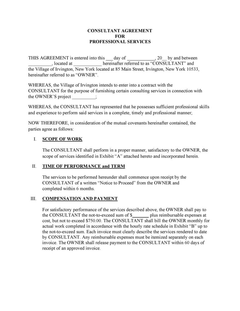 50+ Professional Service Agreement Templates & Contracts