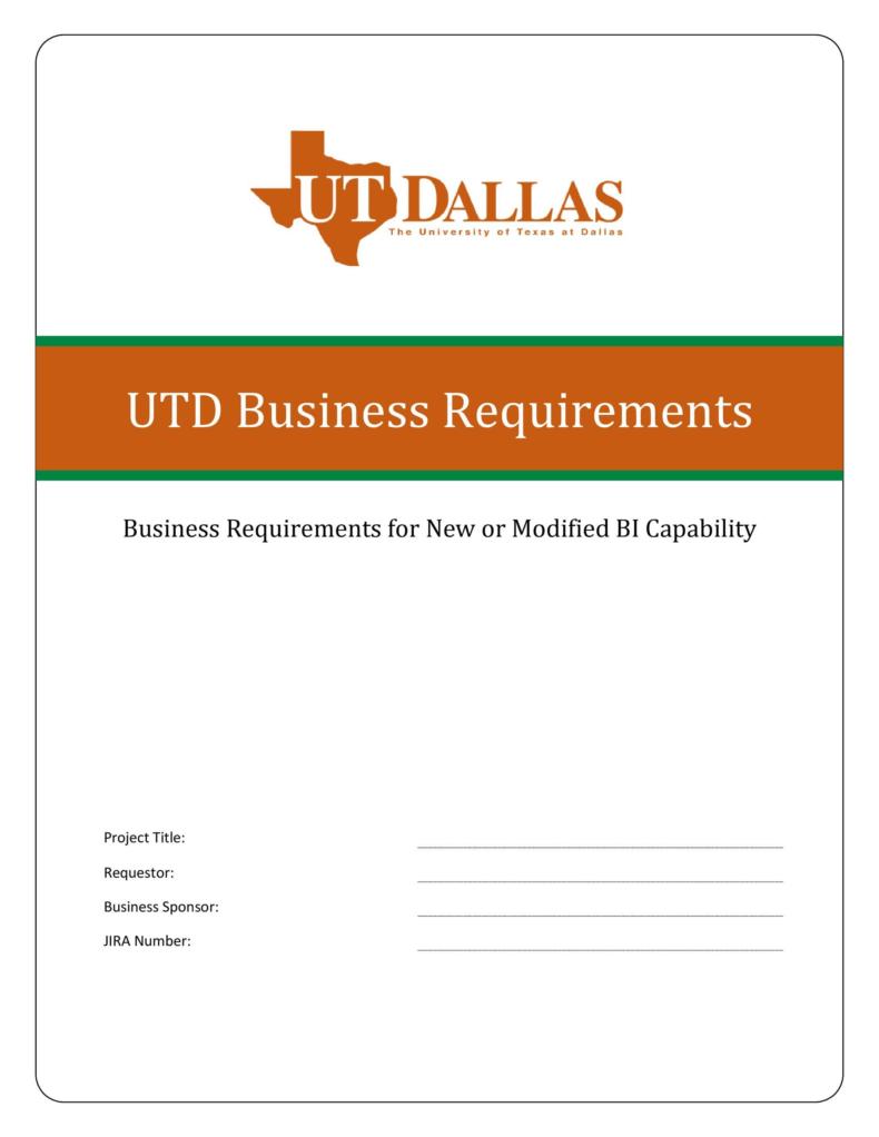 40+ Simple Business Requirements Document Templates ᐅ TemplateLab