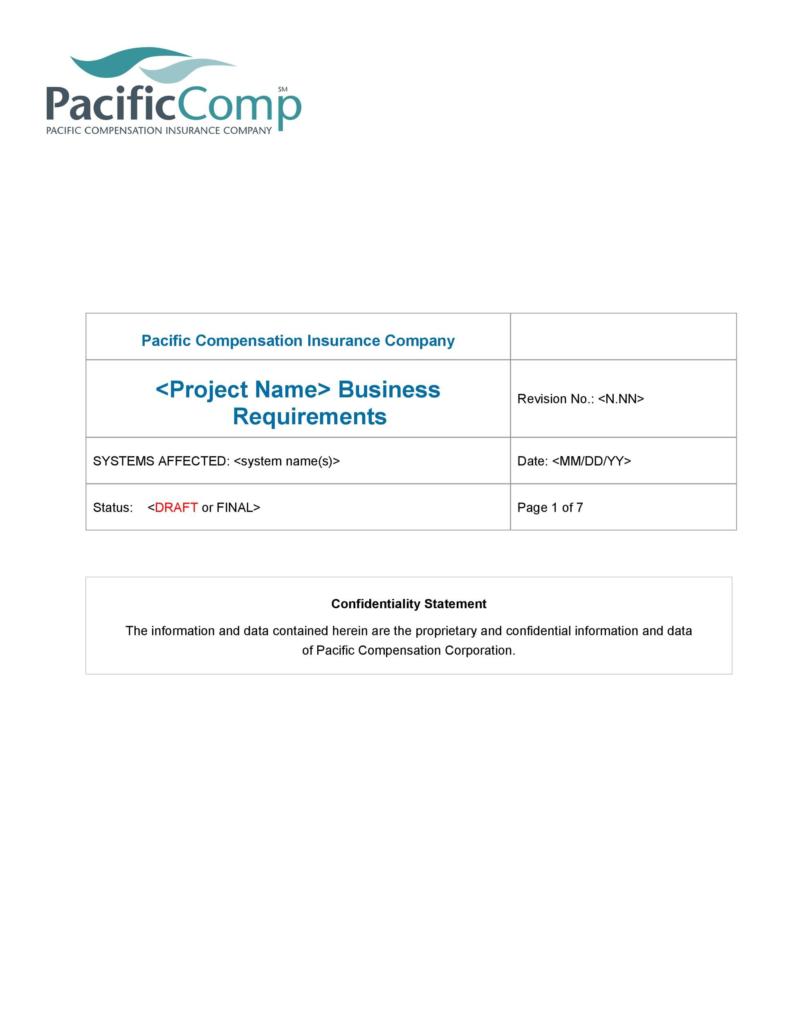40+ Simple Business Requirements Document Templates ᐅ TemplateLab