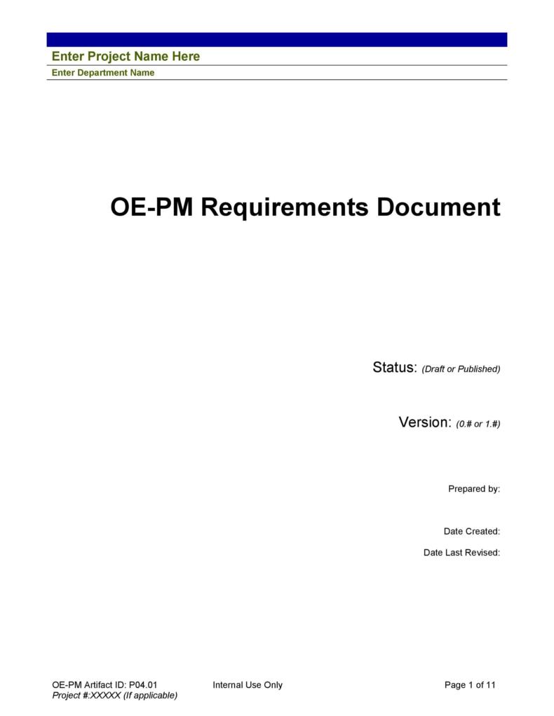 40+ Simple Business Requirements Document Templates ᐅ Templatelab