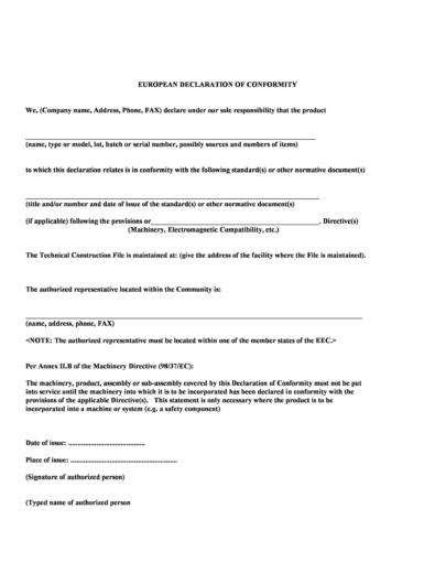 58 Free Certificate of Conformance Templates & Forms ᐅ