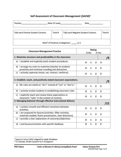 Classroom Management Plan - 38 Templates & Examples ᐅ TemplateLab