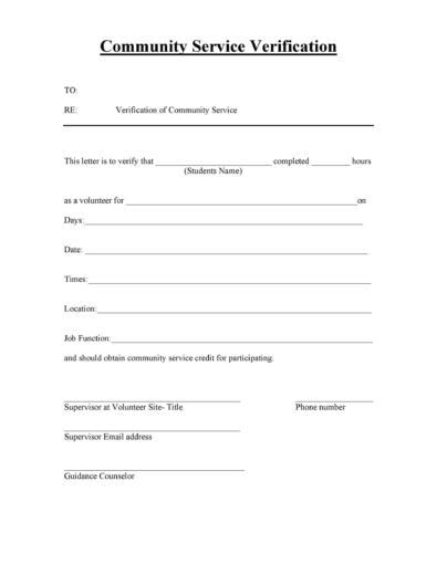 40+ Free Community Service Letter Templates [& Examples]