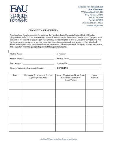 40+ Free Community Service Letter Templates [& Examples]