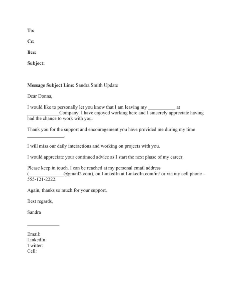 40+ Farewell Email Templates to Coworkers ᐅ TemplateLab