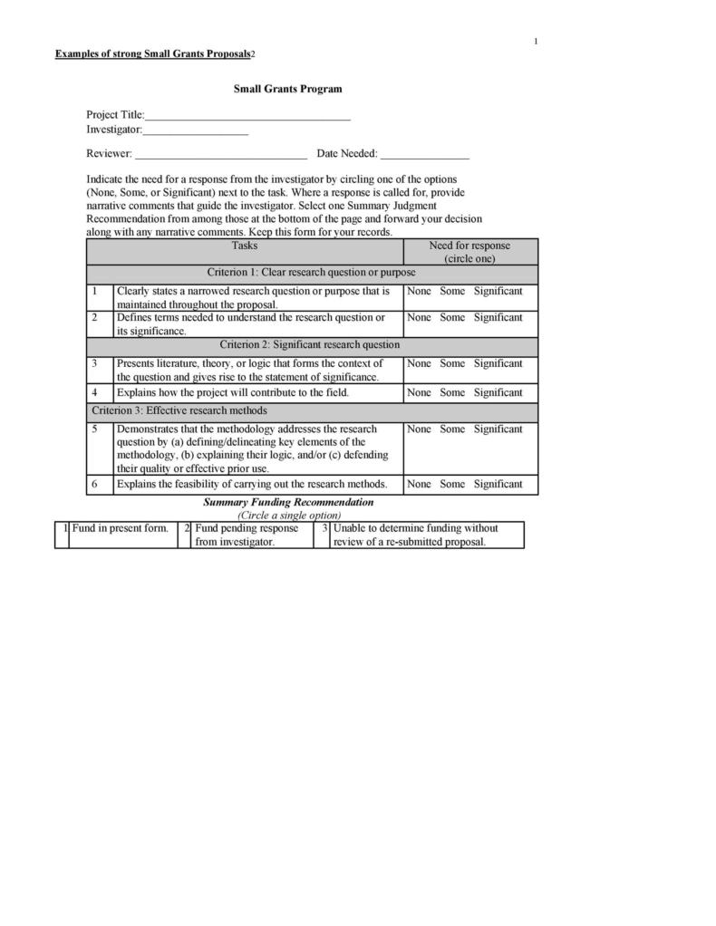 40+ Grant Proposal Templates [NSF, Non-Profit, Research] ᐅ TemplateLab