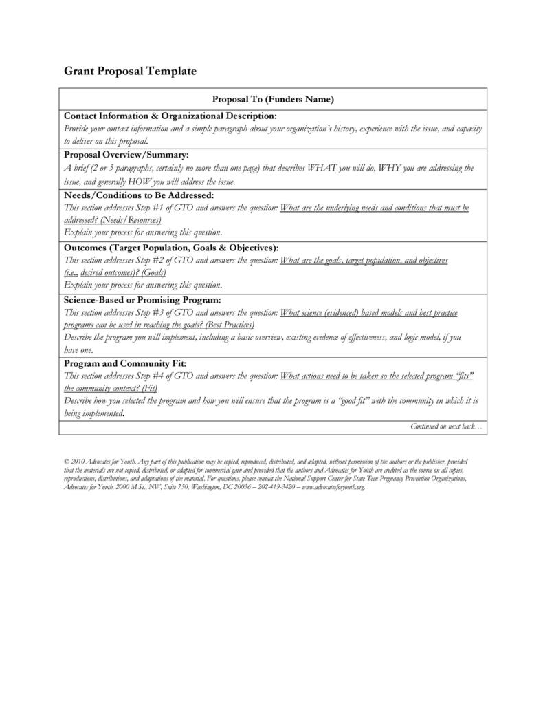 40+ Grant Proposal Templates [NSF, Non-Profit, Research] ᐅ TemplateLab