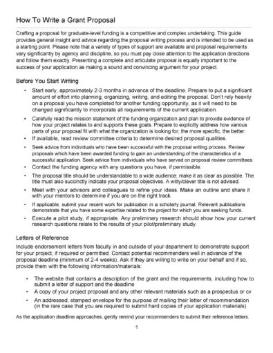 40+ Grant Proposal Templates [NSF, Non-Profit, Research] ᐅ TemplateLab