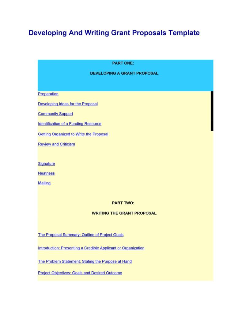40+ Grant Proposal Templates [NSF, Non-Profit, Research] ᐅ TemplateLab