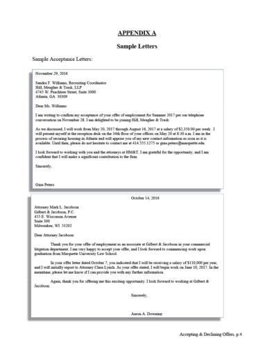 40 Professional Job Offer Acceptance Letter & Email Templates ᐅ TemplateLab