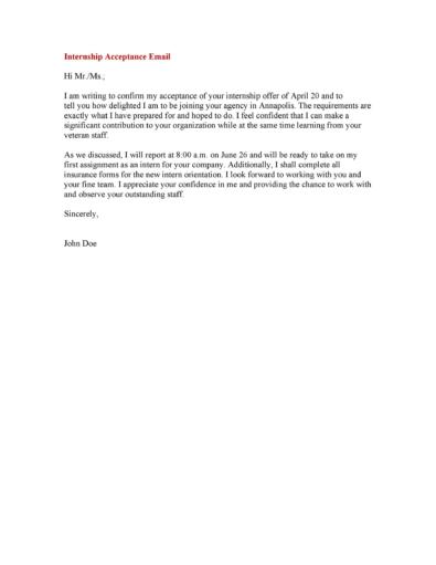 40 Professional Job Offer Acceptance Letter & Email Templates ᐅ TemplateLab