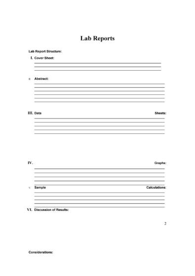 40 Lab Report Templates & Format Examples ᐅ TemplateLab