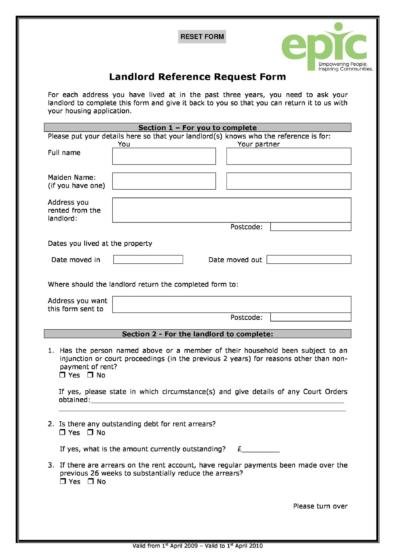 40+ Landlord Reference Letters & Form Samples ᐅ TemplateLab