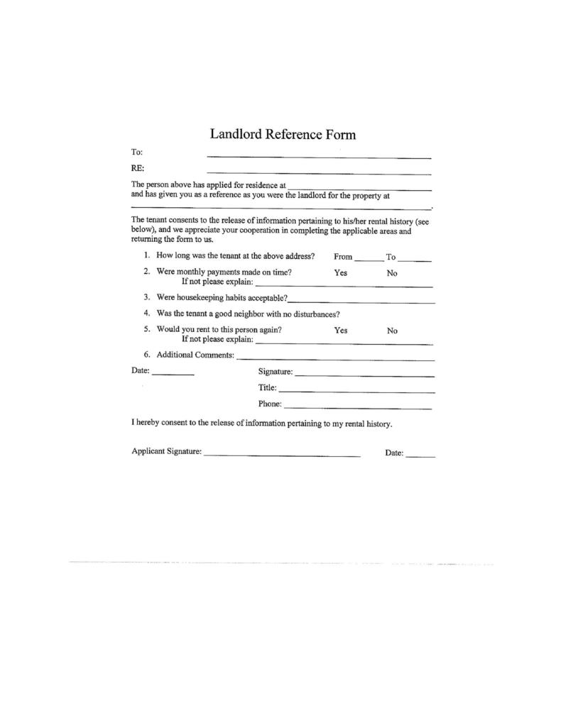 40+ Landlord Reference Letters & Form Samples ᐅ TemplateLab