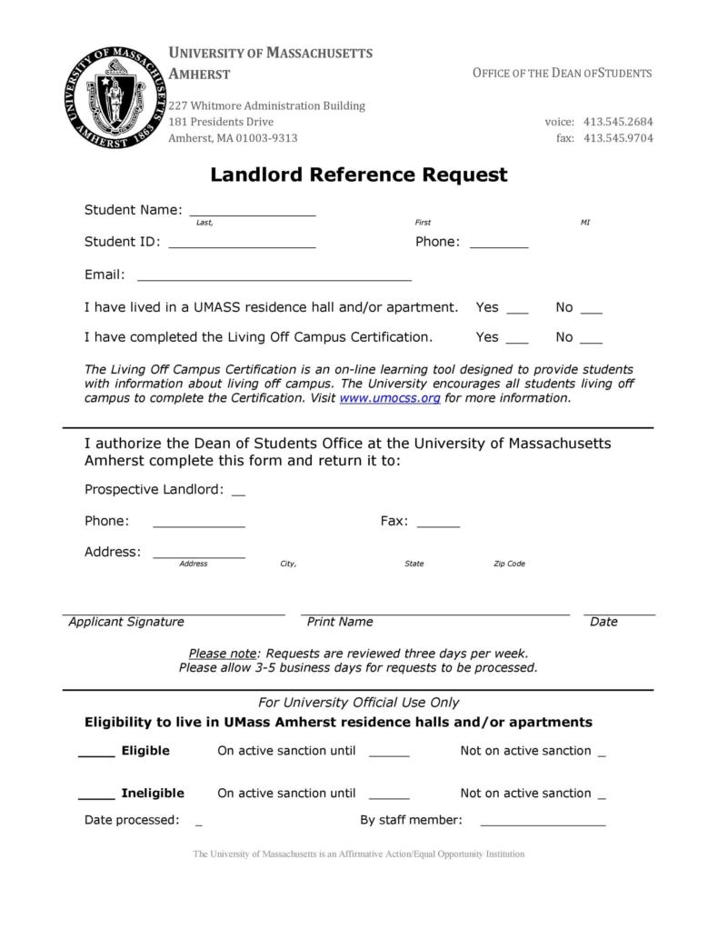 40+ Landlord Reference Letters & Form Samples ᐅ TemplateLab