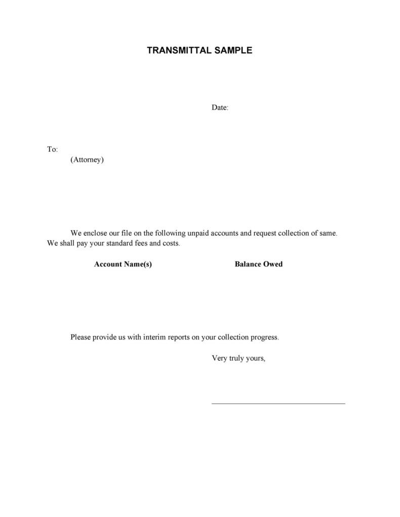 Letter of Transmittal - 40+ Great Examples & Templates ᐅ TemplateLab