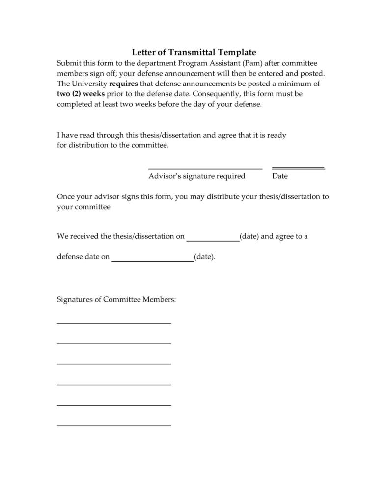 Letter of Transmittal - 40+ Great Examples & Templates ᐅ TemplateLab