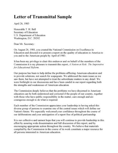 Letter of Transmittal - 40+ Great Examples & Templates ᐅ TemplateLab