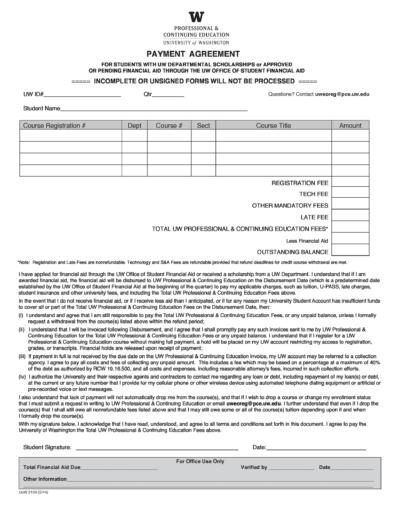 Payment Agreement - 41 Templates & Contracts ᐅ TemplateLab