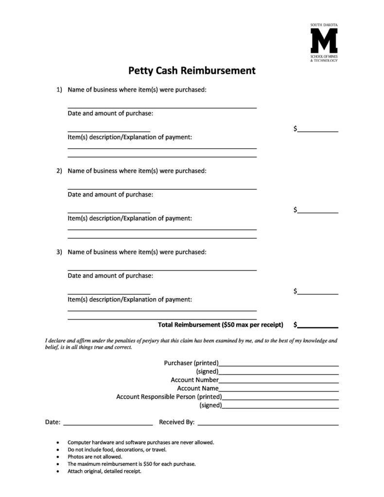 40 Petty Cash Log Templates & Forms [Excel, PDF, Word] ᐅ TemplateLab