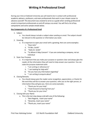 30+ Professional Email Examples & Format Templates ᐅ TemplateLab