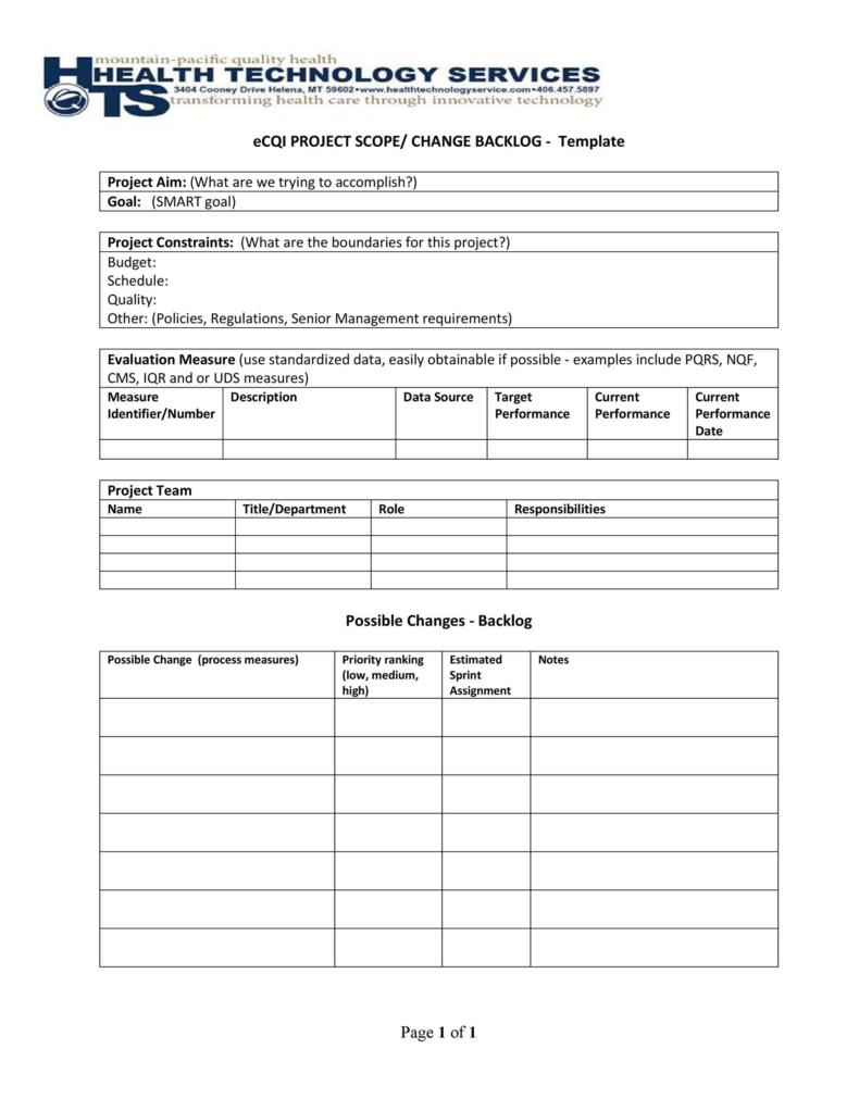 43 Project Scope Statement Templates & Examples ᐅ TemplateLab