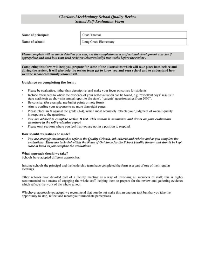 50+ Self Evaluation Examples, Forms & Questions ᐅ TemplateLab