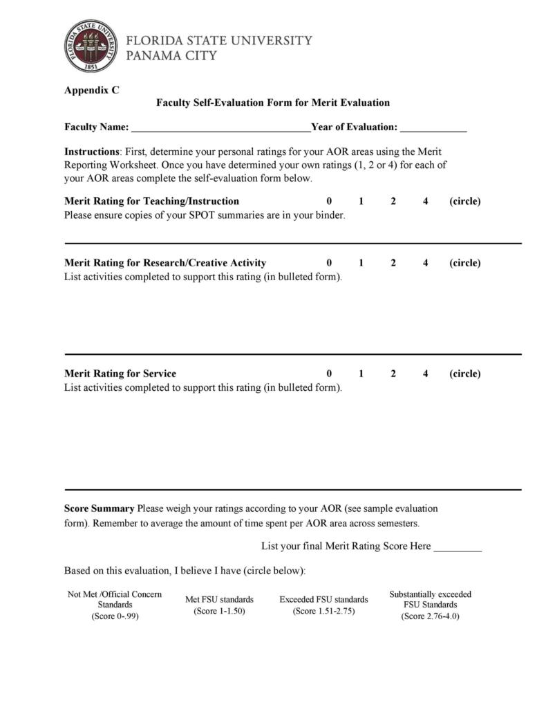 50+ Self Evaluation Examples, Forms & Questions ᐅ TemplateLab