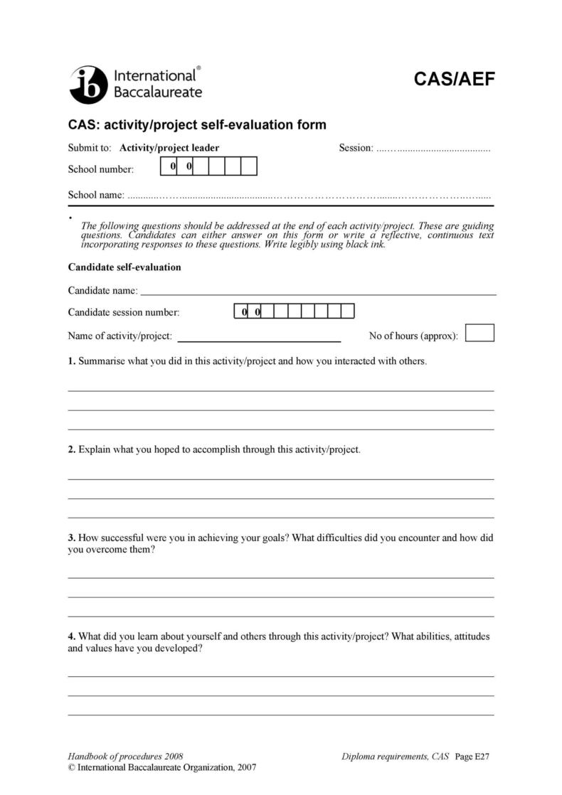 50+ Self Evaluation Examples, Forms & Questions ᐅ TemplateLab