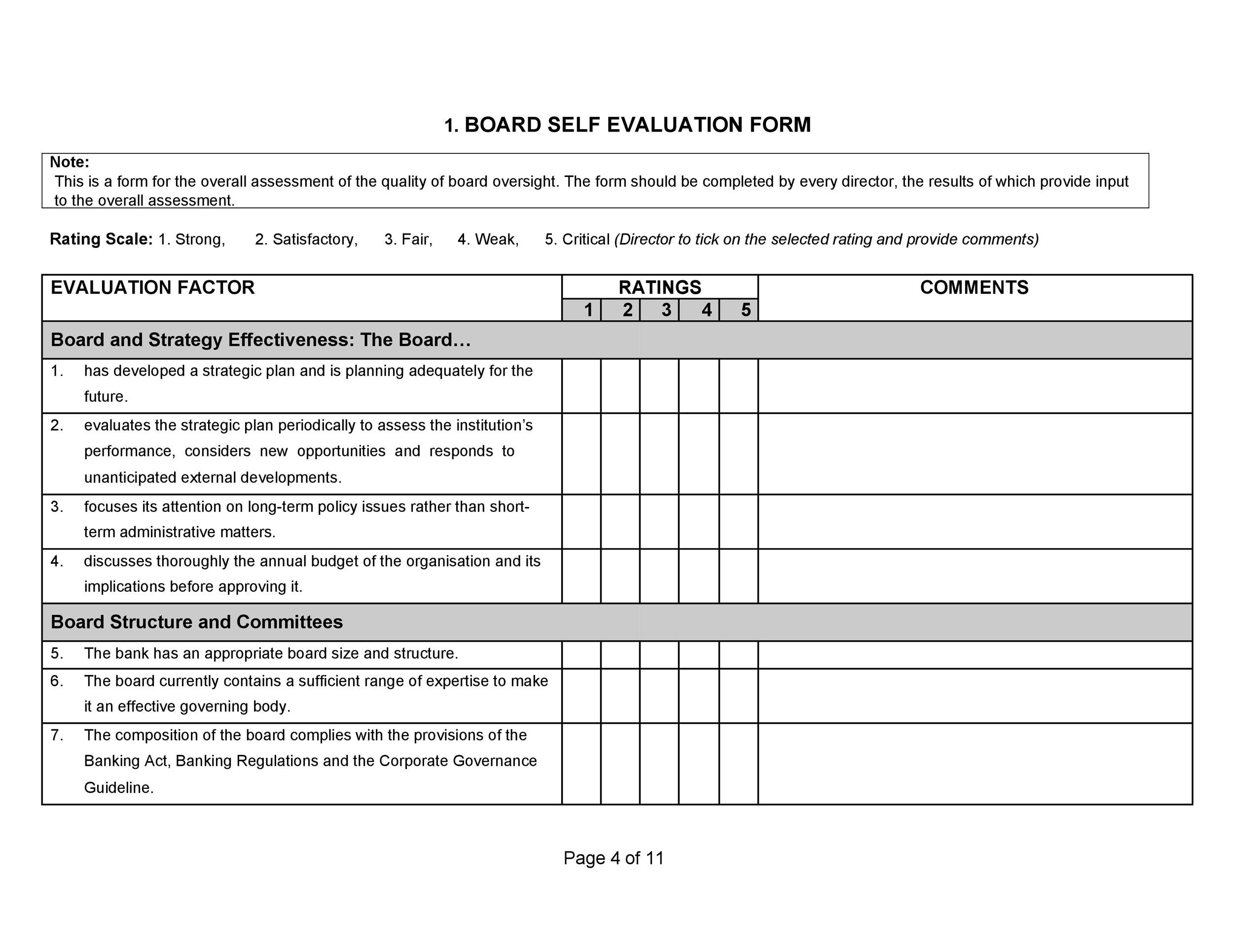 50 Self Evaluation Examples Forms Questions TemplateLab
