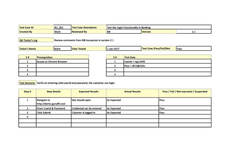 43 Test Case Templates / Examples from TOP Software Companies ᐅ TemplateLab 43 Test Case Templates / Examples from TOP Software Companies ᐅ TemplateLab